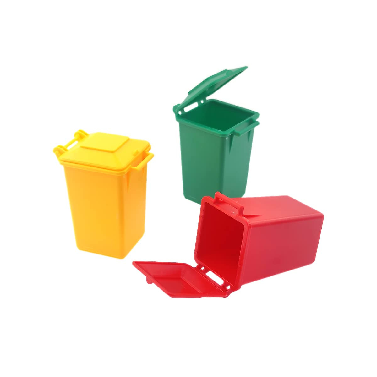 Nuanmu Automotive Garbage Can Set 3 Color Small Trash Can Garbage Truck Toy
