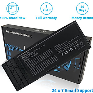 LAQUEENA BTYVOY1 Laptop Replacement Battery for Alienware M17x R3 R4 Series 7XC9N C0C5M 0C0C5M 318-0397 05WP5W 5WP5W 11.1V 90WH/8100MAH 9-Cell