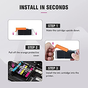 ALLWORK PGI-280XXL CLI-281XXL Compatible Ink Cartridges Replacement for Canon 280XXL 281XXL Ink Cartridge Works with Canon PIXMA TR7520 TR8520 TS6120 TS6220 TS8120 TS8220 TS9120 TS9520 TS6320