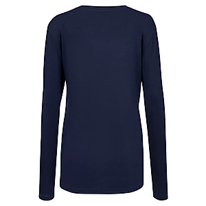 Mizuno Women's Standard Long Sleeve Attack Tee, Navy, Medium