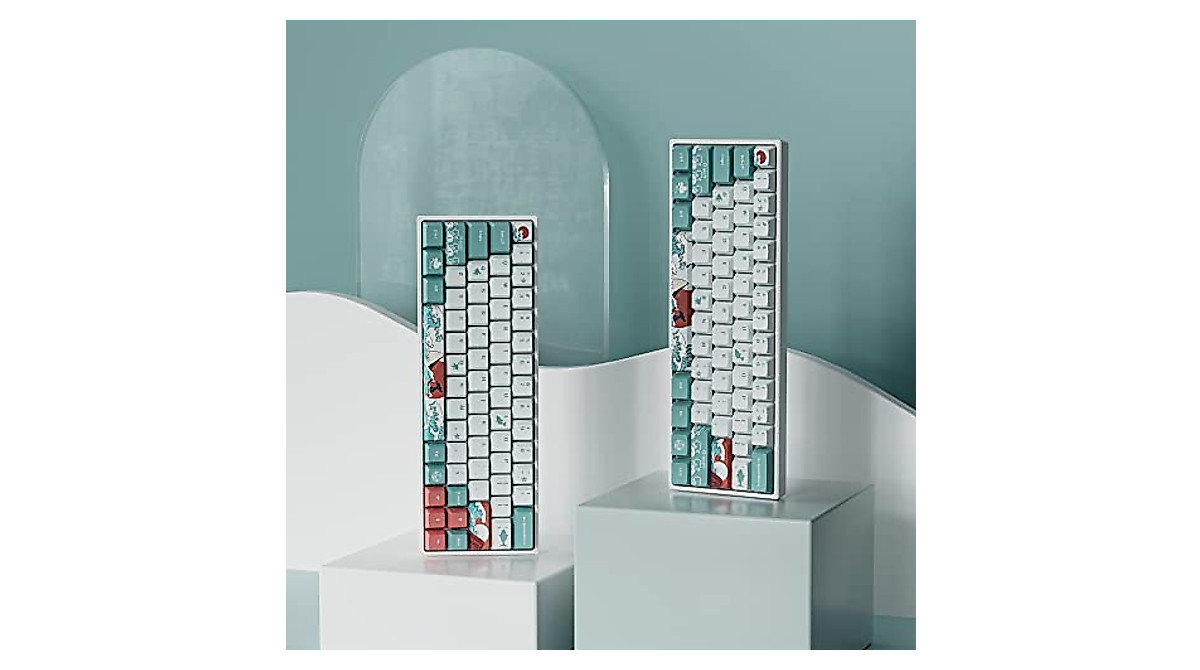 Custom 60% PBT Keycap Set - Coral Sea Design