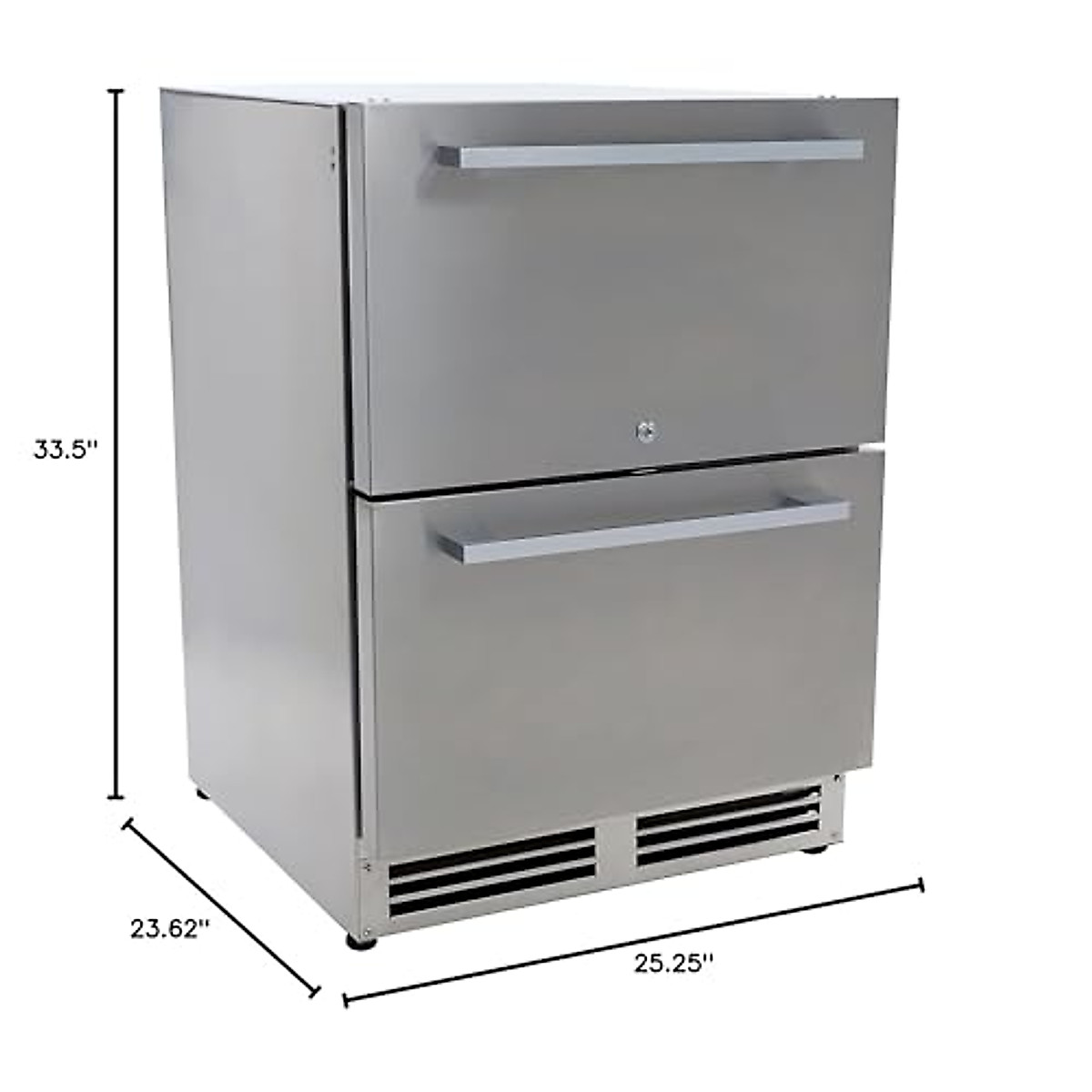 Avanti ELITE Series 2-Drawer Undercounter Refrigerator, 5.2 cu. ft., Home or Commercial Use | Slide Out Drawers, Built-In or Freestanding, 304 Stainless Steel for Outdoor Use