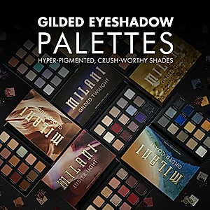 Milani Gilded Nude Hyper Pigmented Eyeshadow Palette - 15 Natural Looking Makeup Eyeshadow Colors for Your Everyday Look
