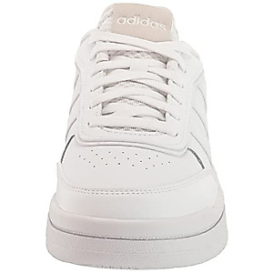 adidas Women's Postmove Basketball Shoe, White/White/Chalk White, 8