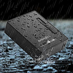 Ambrogio.L Full Pack 20 Regular Cigarettes Case/Box with Arc Lighter USB Rechargeable, Flameless, Windproof,Moisture-Proof