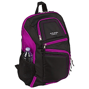 Five Star Backpack with Insulated Storage, Back Pack, Berry (73288)
