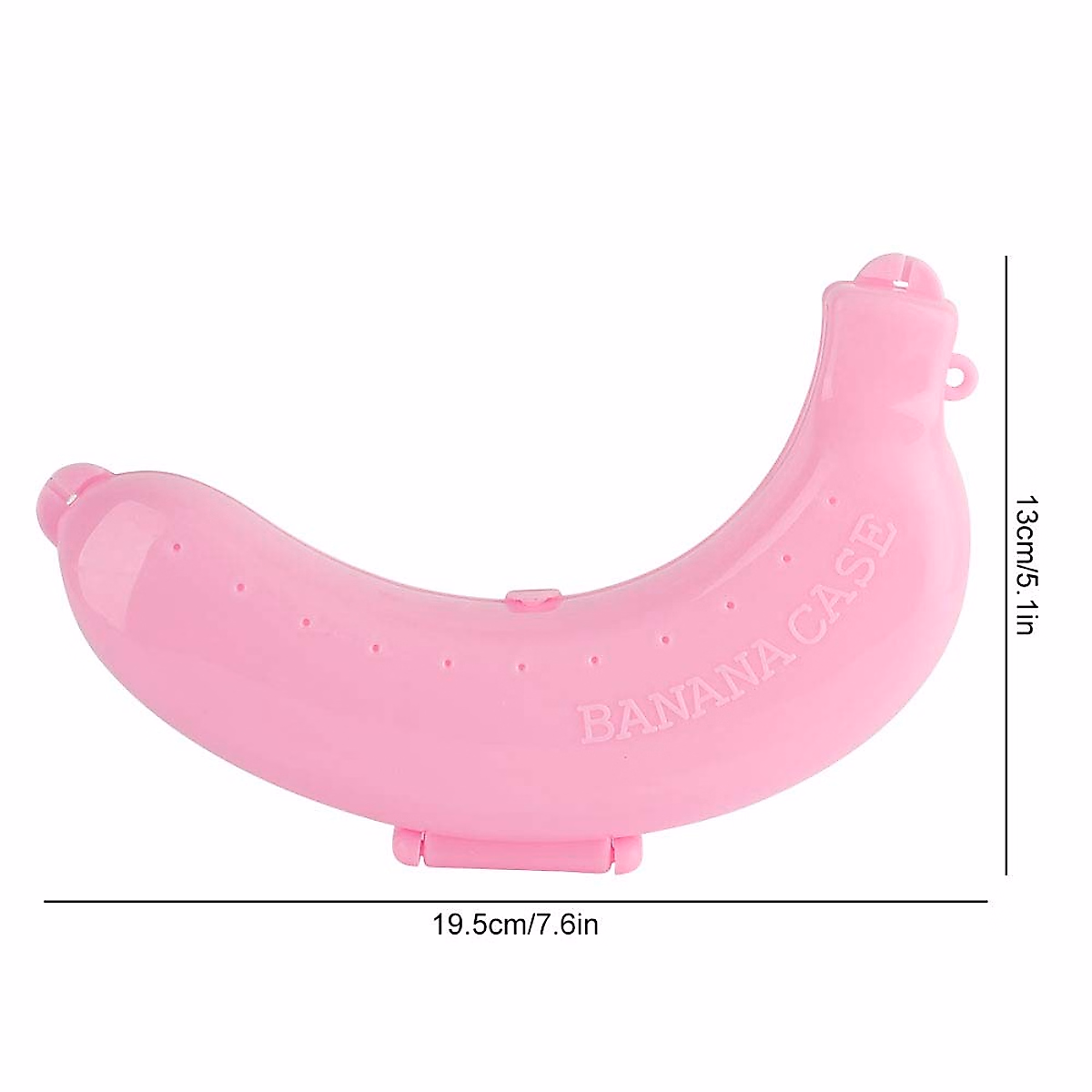 Tnfeeon Banana Keeper, Outdoor Travel Case Banana Protector Cute Carrier Storage Box Plastic Banana Protector Box Banana Case for Lunch Box Storage Covers for Fruits Freshness ()