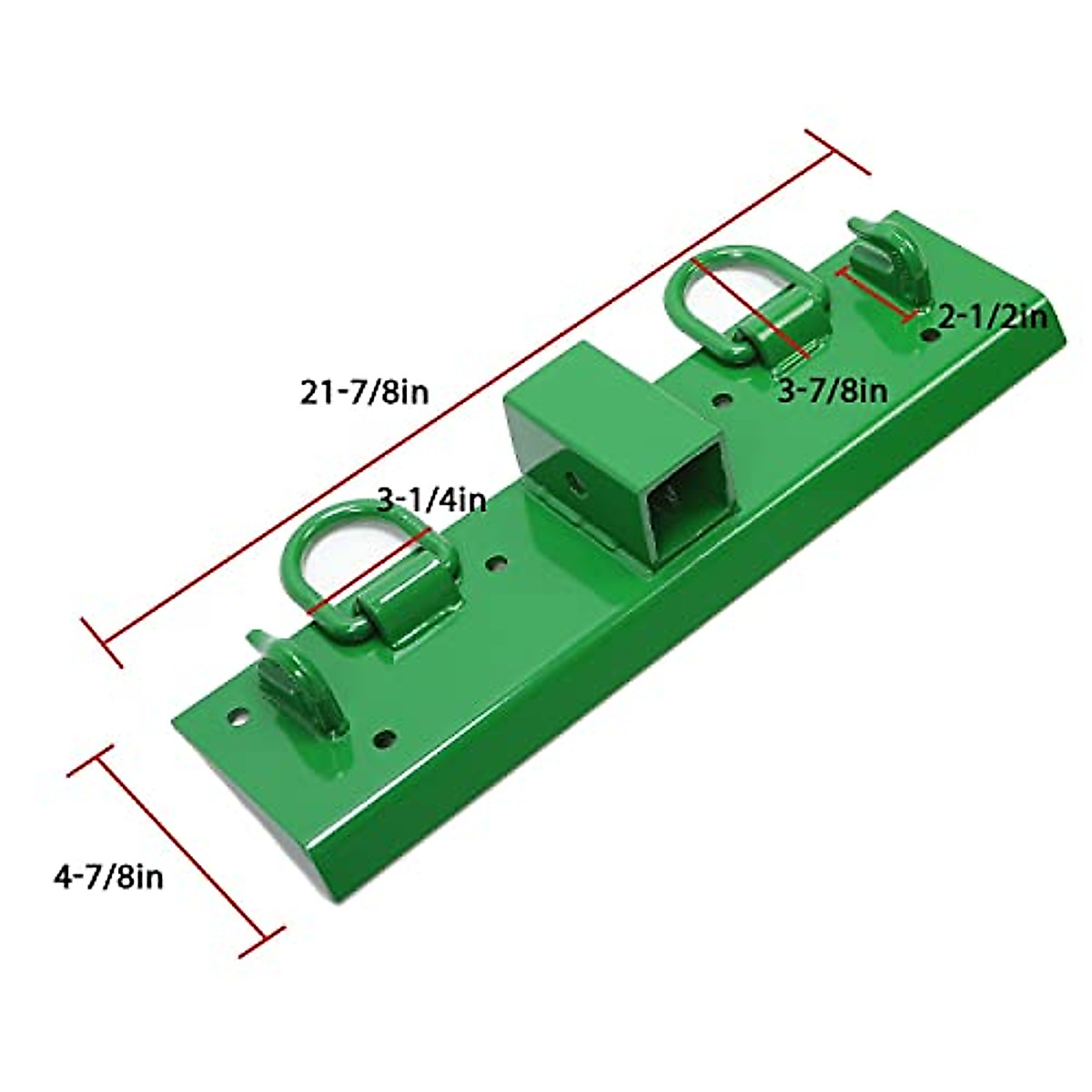 ECOTRIC 4.96" W × 21.93" L Bolt on Tractor Grab Hooks 2" Receiver Compatible with John Deere 4100 4010 4110 4115 2320 2520 2720 2025r 2032r 2038r