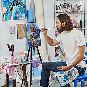 ARTEZA Canvas Boards for Painting, 9 x 12, 11 x 14, 12 x 16, 16 x 20 Inches, Multipack of 28, Blank White Canvas for Acrylic, Oil and Gouache Painting