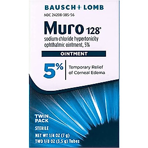 Bausch & Lomb Muro 128 Ointment 5% 2-Pack 7 g (Pack of 2)