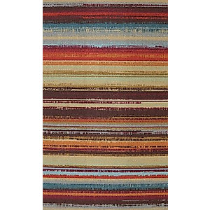 Mohawk Home Avenue Stripe Area Rug, 5'x8', Multi