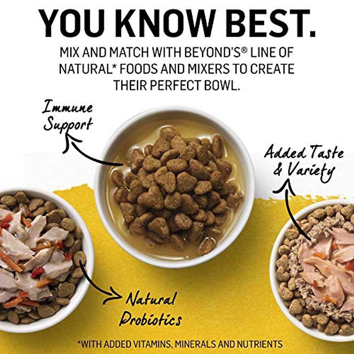 Beyond Purina Mixers+ Natural Cat Food Complement, Immune Support Chicken Bone Broth - (2 Packs of 8) 1.55 oz. Boxes