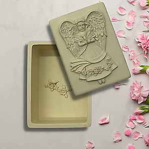 Comfy Hour Faith and Hope Collection Angel of Peace Keepsake Box, Polyresin, 3.45 Inch