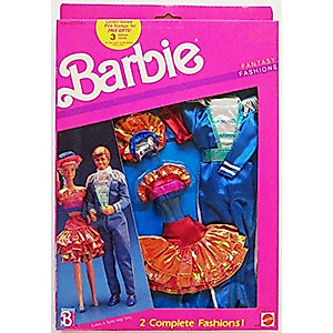 Barbie Fantasy Fashions BARBIE & KEN Dance Date Outfits (1989)