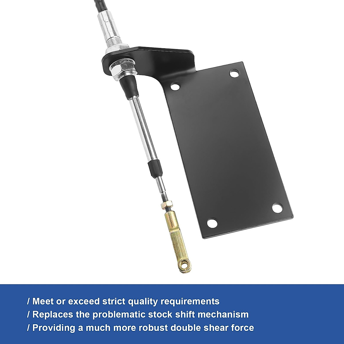 Upgrade Transfer Case Cable Shift Linkage Compatible with Jeep Wrangler TJ 4WD 1997-2006 jeep Heavy Duty Tansfer Case Shift Cable Conversion Kit