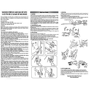 Waxness Green Tea Stripless Waxing Kit with 35.27 oz / 1 kg Wax