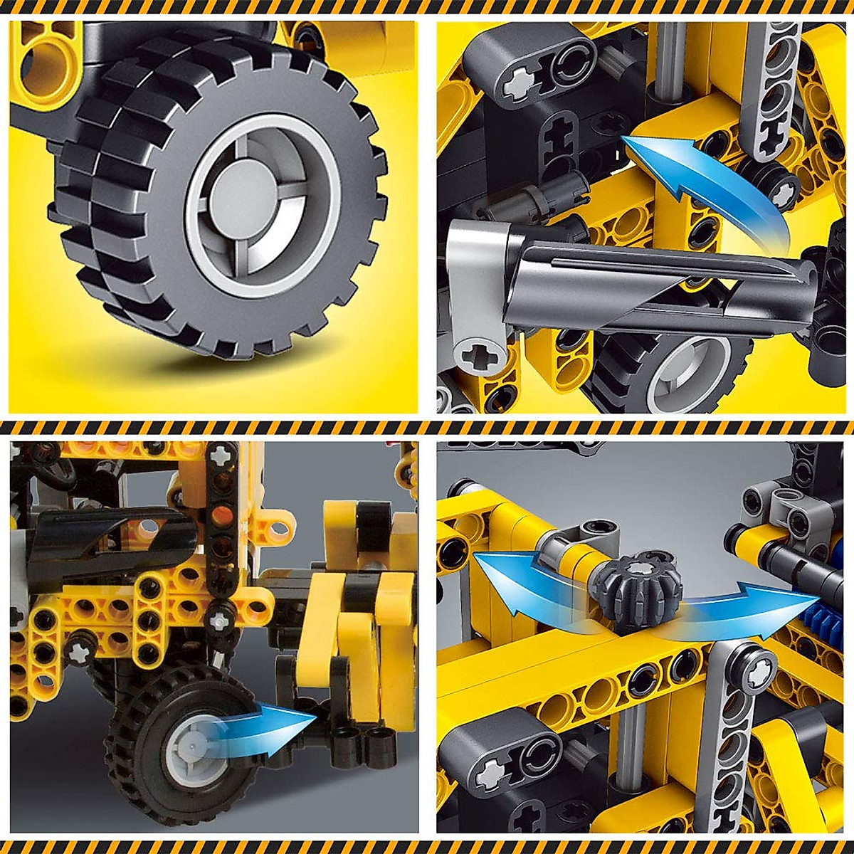 BIRANCO. Crane Truck Building Kit - Educational Learning STEM Building Blocks Toys Gifts for 8, 10, 12 yr Old Kids, Engineering Construction Set for Boys & Girls Age 6, 7, 9, 11, 13 Years Up