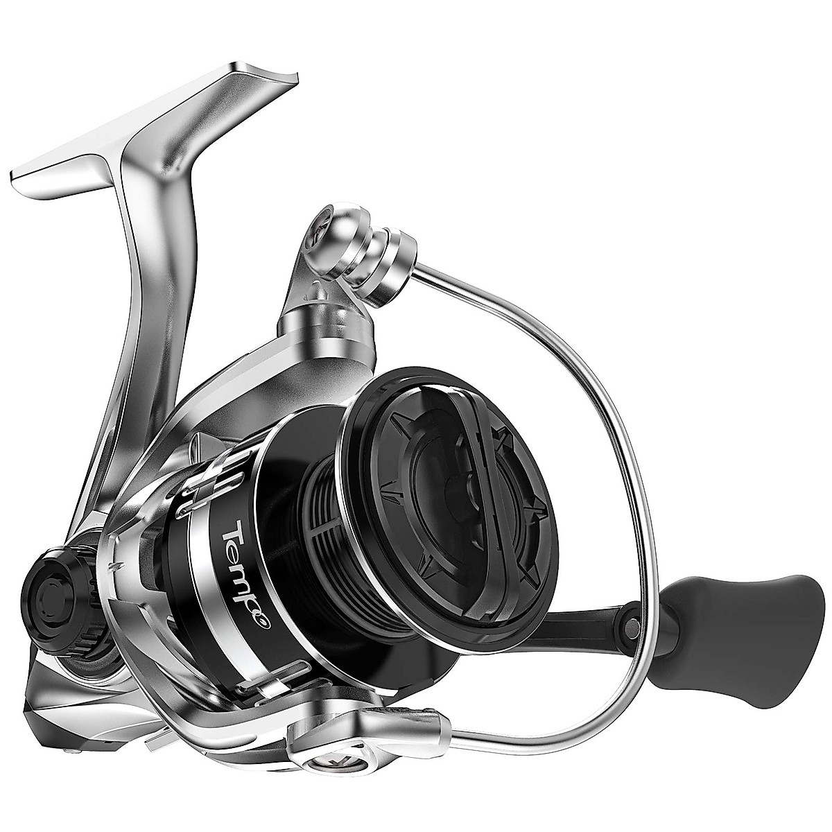 Spinning Reel Tempo - New Vertix Fishing Reel,10+1 BB Light Weight &Durable -Stainless Steel Main Shaft, Collapsible Alu. Handle- Ultra Smooth Powerful with Carbon Fiber Drag