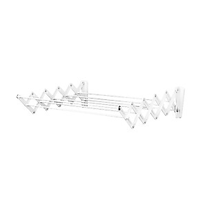 Polder Wall-Mount 24-Inch Accordion Clothes Dryer White