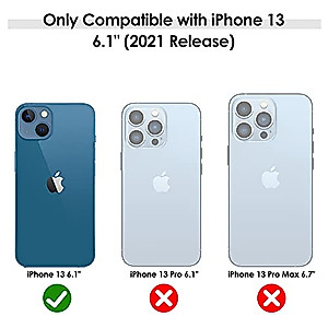 LOHASIC for iPhone 13 Case 6.1 inch, Premium Leather Slim Luxury PU Soft Non-Slip Grip Flexible Bumper Shockproof Full Body Protective Cover Phone Cases for iPhone 13 5G (2021) - Vintage Brown