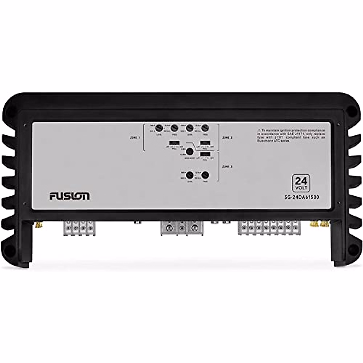 Fusion SG-24DA61500 Signature Series 24-Volt 6-Channel Marine Amplifier 840 Watts RMS