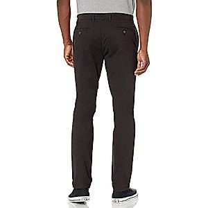 Amazon Essentials Men's Skinny-Fit Washed Comfort Stretch Chino Pant (Previously Goodthreads), Black, 30W x 32L