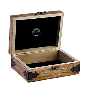 Antique Handmade Wooden Urn Tree of Life Engraving Handcarved Jewellery Box for Women-Men Jewel | Home Decor Accents | Decorative Boxes | Storage & Organiser (7" x 5" x 2.5", Tree - 2)