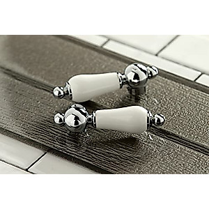 Kingston Brass KS1241PL Heritage Bridge Kitchen Faucet, 8-1/2", Polished Chrome