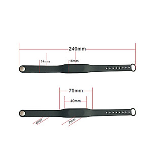 HECERE IC ISO 14443A RFID Silicone Wristband/Bracelet UID Changeable Sector0 Block0 Rewritable(1PCS UID IC Changeable wristband)