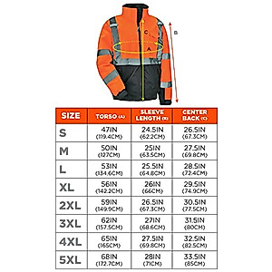 Ergodyne unisex adult High Visibility ,Reflective Insulation, 3, Ergodyne GloWear 8377 Type R Class 3 Lime Quilted Bomber Jacket X Large, Lime, X-Large US