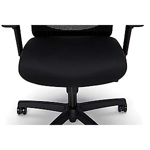 HON Convergence Mesh Back Task Chair with Height-Adjustable Arms, in Black