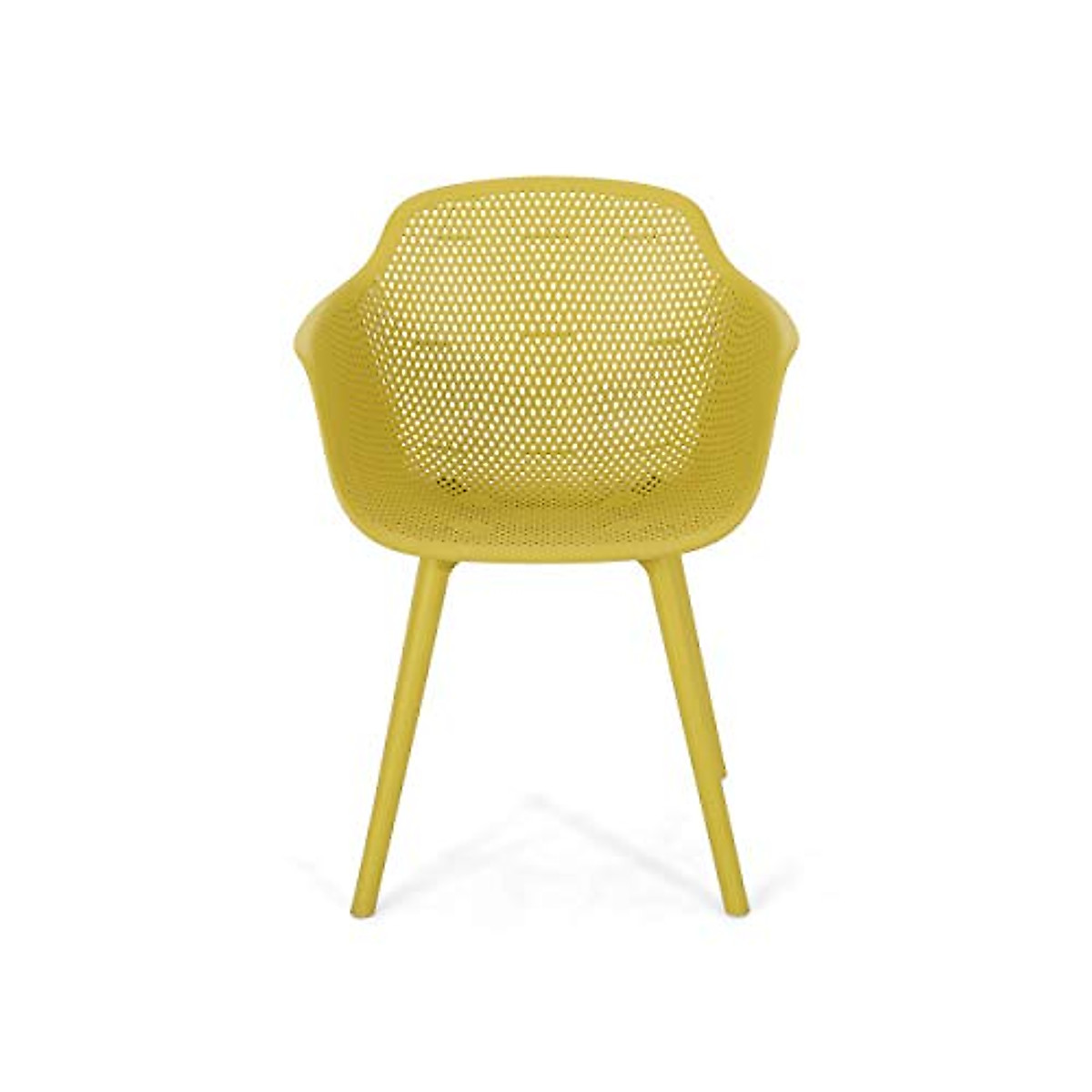 Christopher Knight Home Davina Outdoor Dining Chair (Set of 2), Yellow