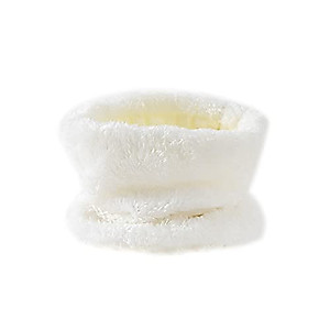 Tinncana 3 Pieces Kids Winter Beanies Glove Scarf Set, Knitted Toddler Cap Hat Touchscreen Mitten Neck Warmer for Boys Girls (White)