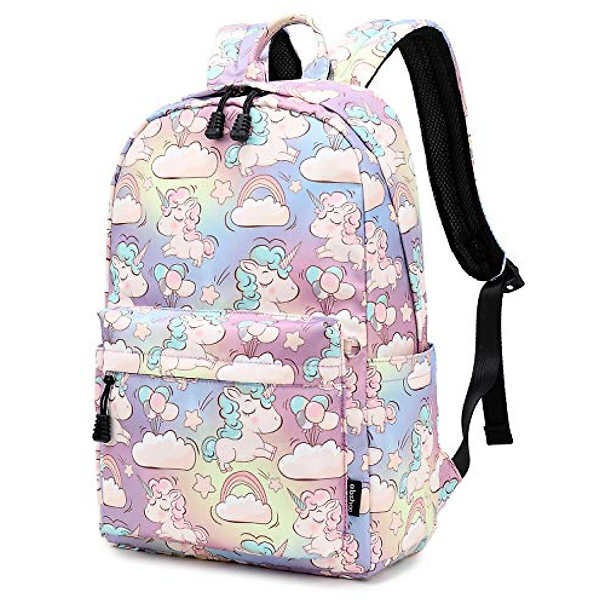 Abshoo Cute Lightweight School Boobag Kids Unicorn Backpacks for Girls Backpacks with Lunch Bag (B Unicorn Rainbow)