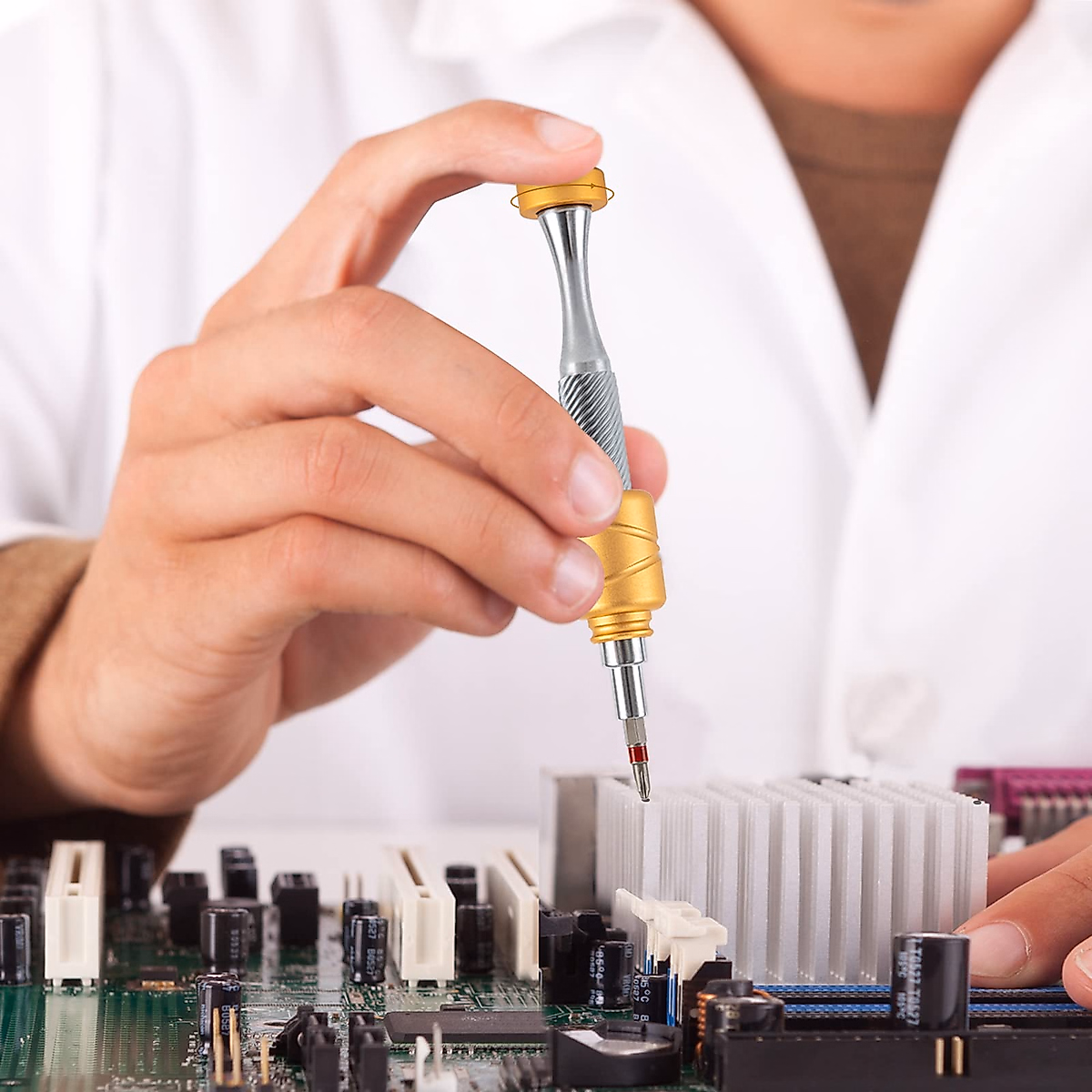 Precision Screwdriver Set, 37 in 1 Screwdriver Kit with Low-Gravity Design Magnetic Driver Handle and Durable S2 Steel Bits, for Electronics, Eyeglass, Watch and Game Console Repair