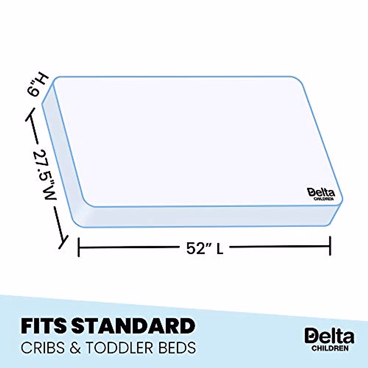 Delta Children 3D-Footboard Toddler Bed, Disney/Pixar Cars 3 Twinkle Stars Fiber Core Crib and Toddler Mattress