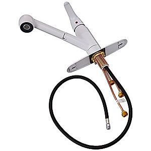 Pfister G13310WW Pfirst Series 1-Handle Pull-Out Kitchen Faucet in White, Water-Efficient Model