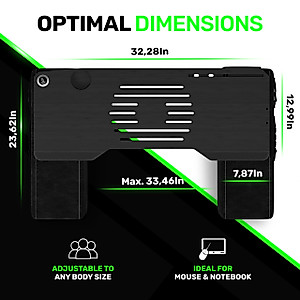 Couchmaster CYBOSS - Extra Wide Laptop Stand for Couch and Bed, Ergonomic Design with Cushions, Lap Desk Supports Notebooks up to 18 Inches – You are The Big Boss! The CYBOSS!