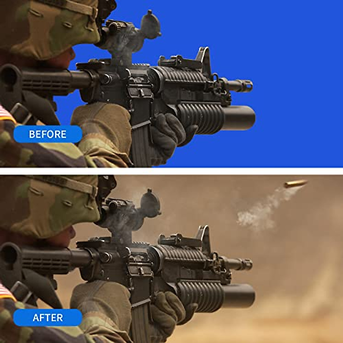 Selens 5x6.6ft Blue Grey Backdrop for Photography, 2-in-1 Pop Up Collapsible Photo Background with Clip and Carry Case for YouTube Videos Studio Props