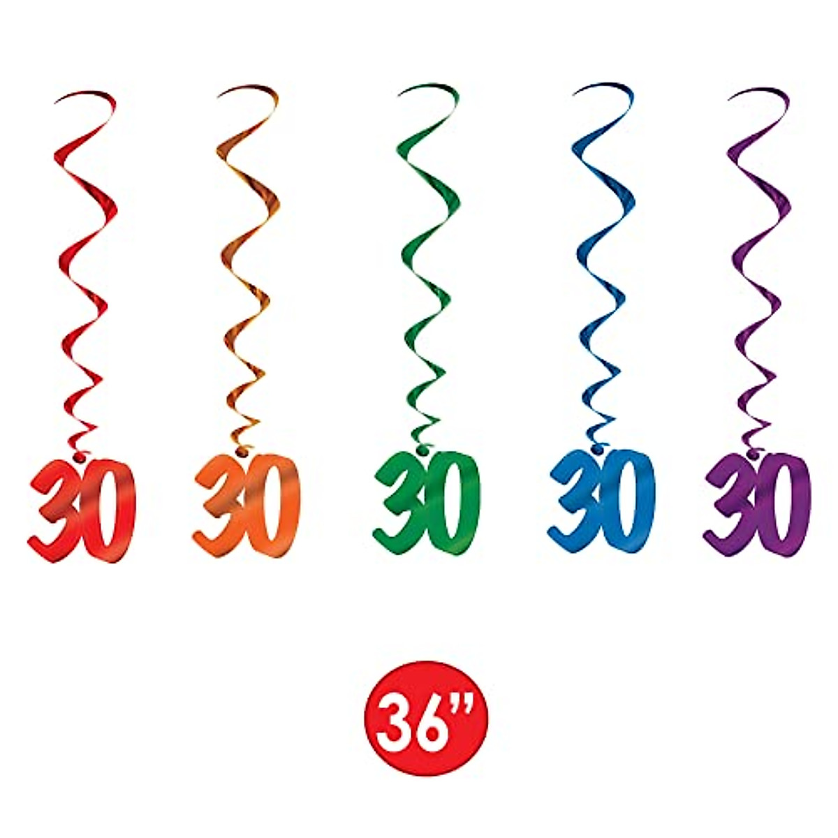 30 Whirls (asstd colors) (5/Pkg)