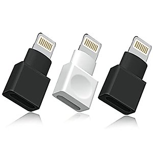 3Pack Lightning Extender Adapter,Apple MFI Certified iPhone Charger Extension dongle Male to Female Dock Extender for iPhone 14 13 12 11 X XS XR 8 7 6 5 iHome Transfer Audio Video Data Charging