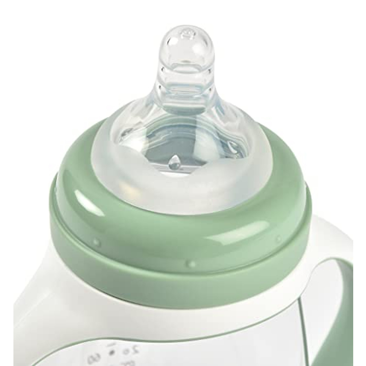 BEABA 2-in-1 Baby Bottle to Training Sippy Cup, Learning Cup, Baby Bottle Nipple and Soft Silicone Sippy Spout, Spill Proof, Baby, Toddler 7 oz (Sage)