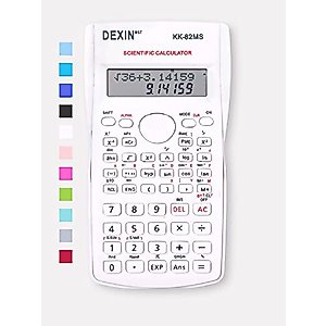 Scientific Calculators for Students, Scientific Calculator 240 Functions 2 Line 10+2 Digits, Scientific Calculators Desktop, Desk Math Calculator for School (White)