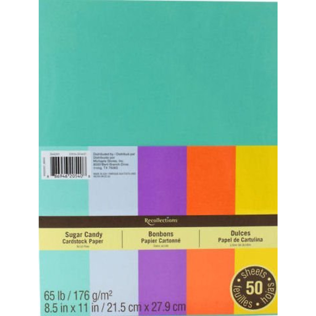 Recollections Cardstock Paper, 8 1/2" X 11" Sugar Candy
