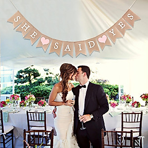 She Said Yes Banner - engagement/engage Banner,engagement Party Decorations,Bridal Shower Decorations Banner,Bride to Be Banner,bachelorette Party Wedding Decor