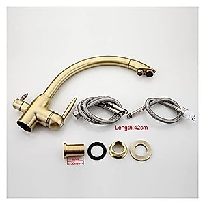 RTYUIE Retro Style Kitchen Faucet Countertop Installation Faucet 180 Degree Rotation with Water Purification Function Easy Installation and Smooth Water Flow