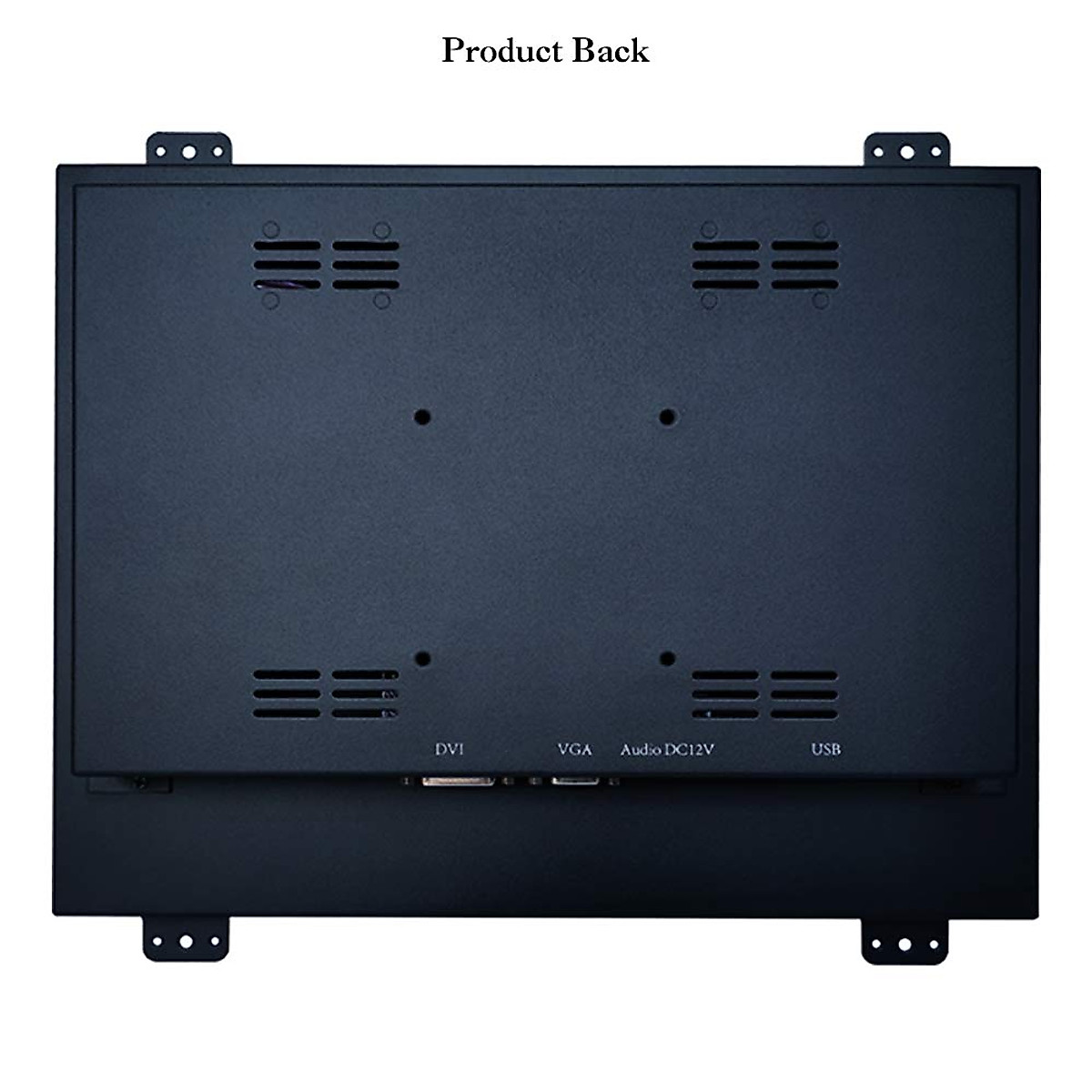 iChawk 12.1'' inch PC Monitor 1024x768 4:3 DVI VGA USB Power On Boot Embedded Open Frame Support Linux Ubuntu Raspbian Debian OS Touch LCD Screen Display with Quick Easy Installation K121MT-DL2
