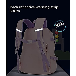 LELEBEAR Bunny Backpack,Large Capacity Waterproof Kawaii Bookbag for Grades 1-6,Kawaii Bunny Backpack for Girls (Purple, Large)