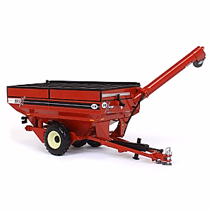 J&M 1112 X-Tended Reach Grain Cart with Dual Wheels Red 1/64 Diecast Model by SpecCast JMM009