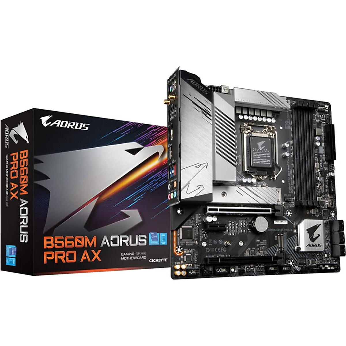 Gigabyte B560M Aorus Pro AX Intel B560 Express LGA 1200 Micro ATX DDR4-SDRAM Motherboard